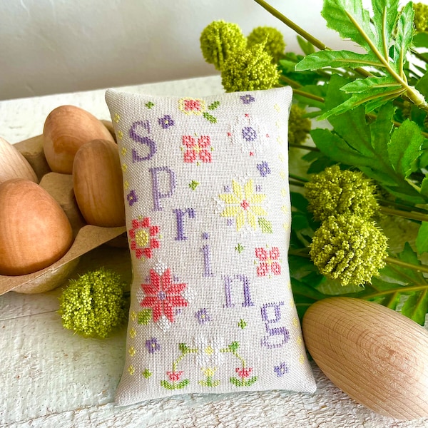 Spring Cross Stitch - Etsy