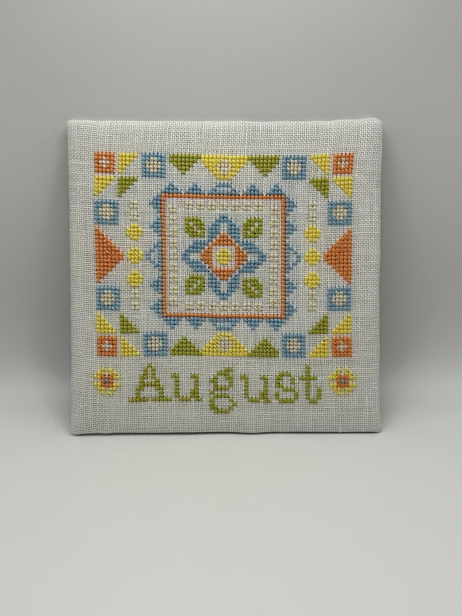 August Cross Stitch Pattern PDF Download - Etsy