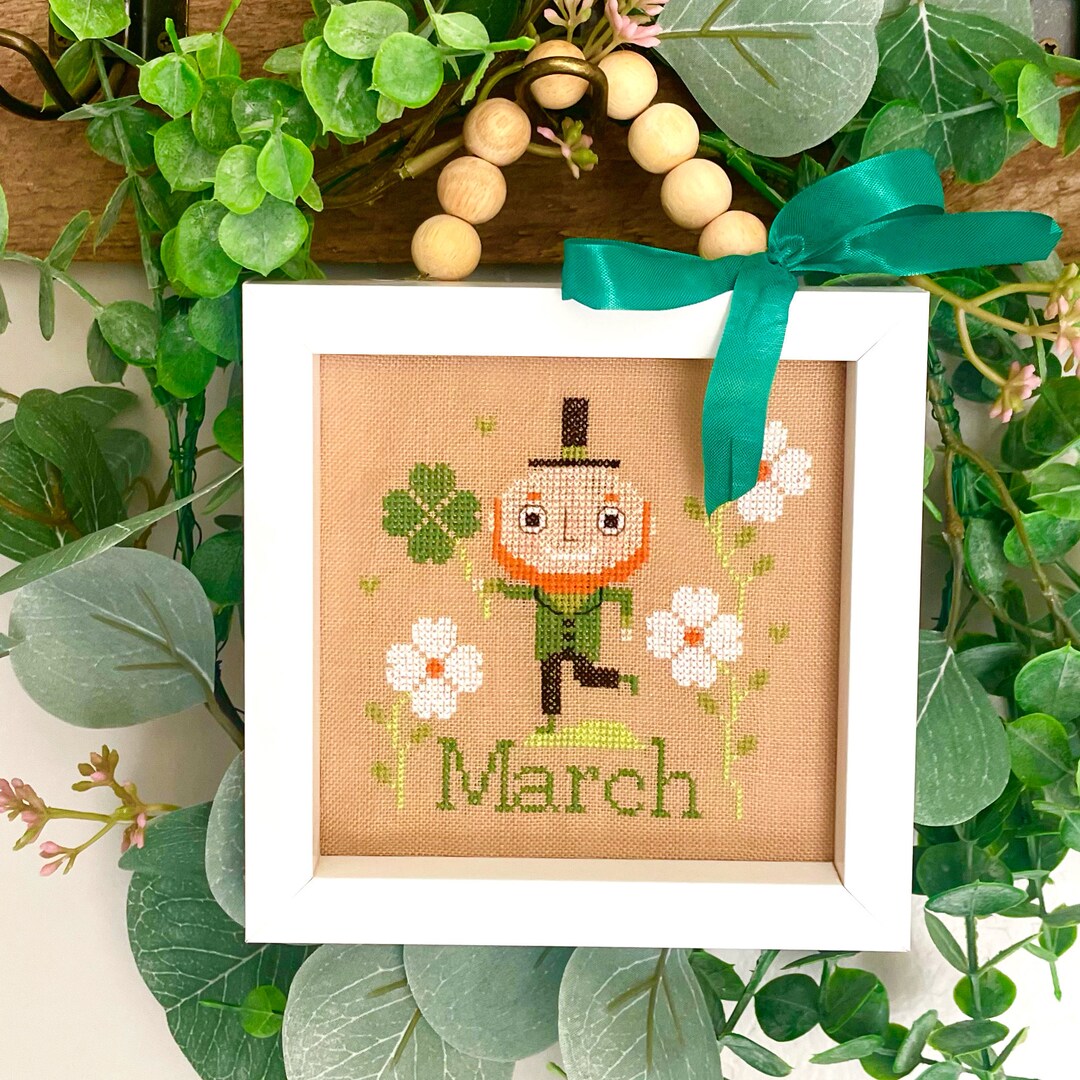 March Cross Stitch Pattern PDF Download - Etsy