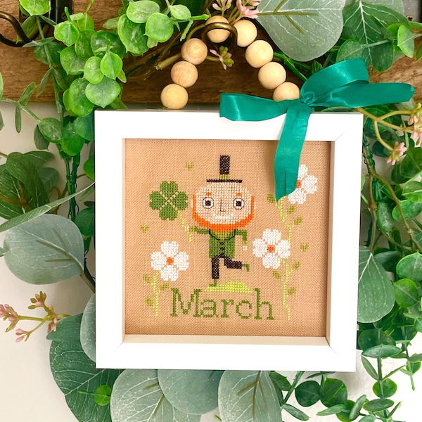 March Cross Stitch - Etsy