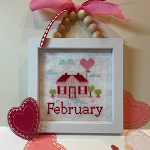 February Cross Stitch Pattern PDF Download - Etsy
