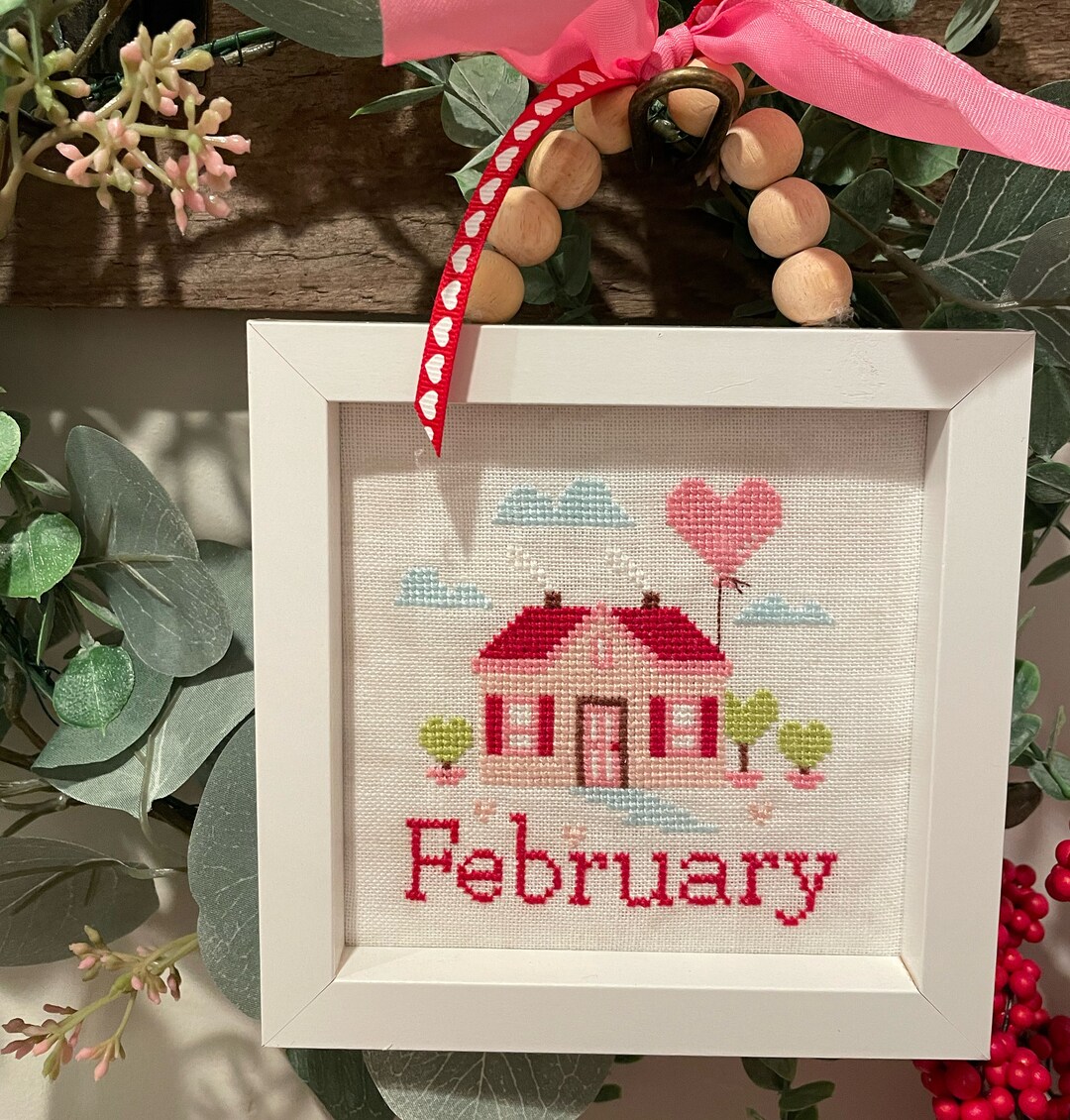 February Cross Stitch Pattern PDF Download - Etsy