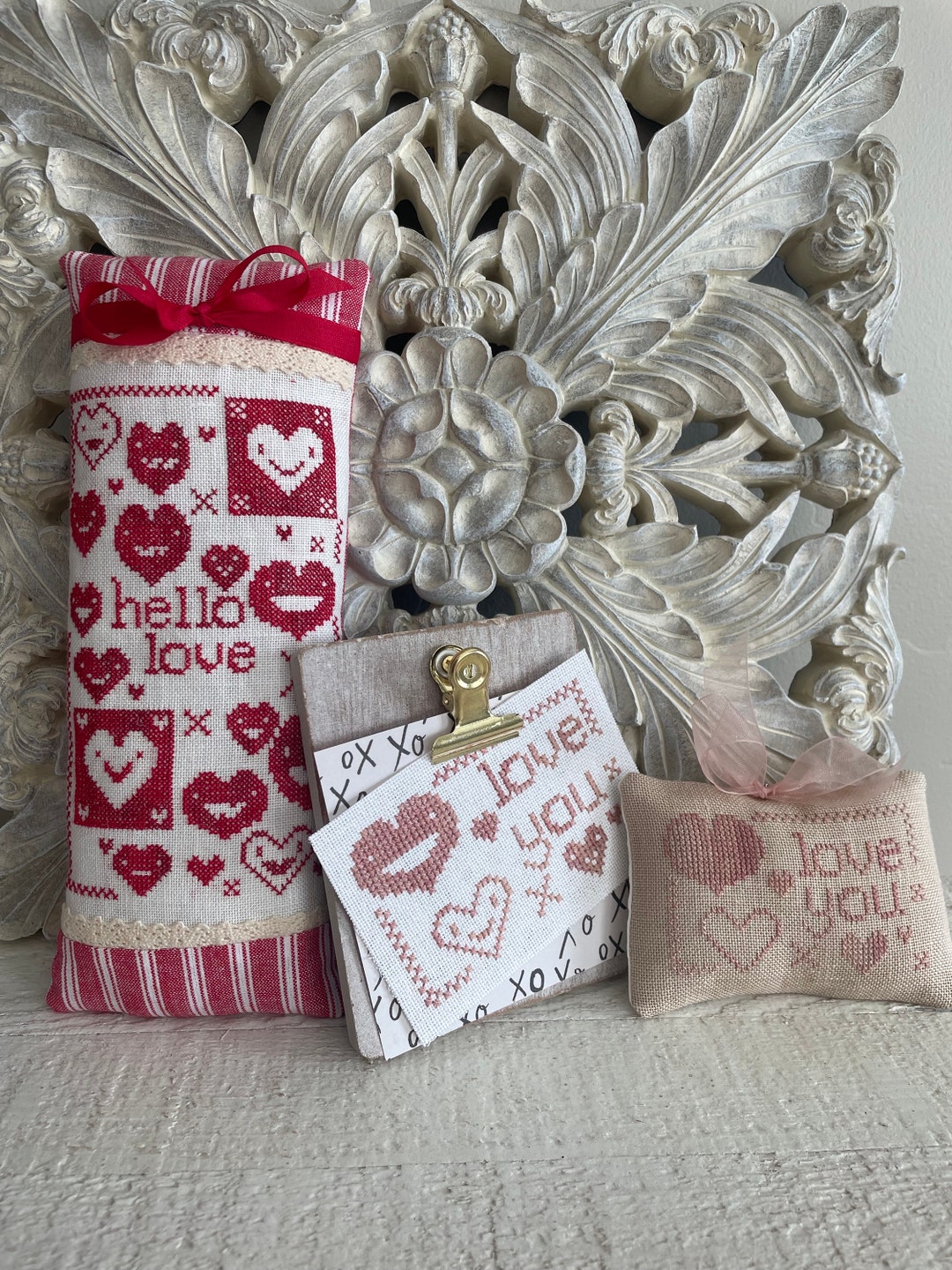 Hello Love Cross Stitch Pattern PDF Download - Etsy