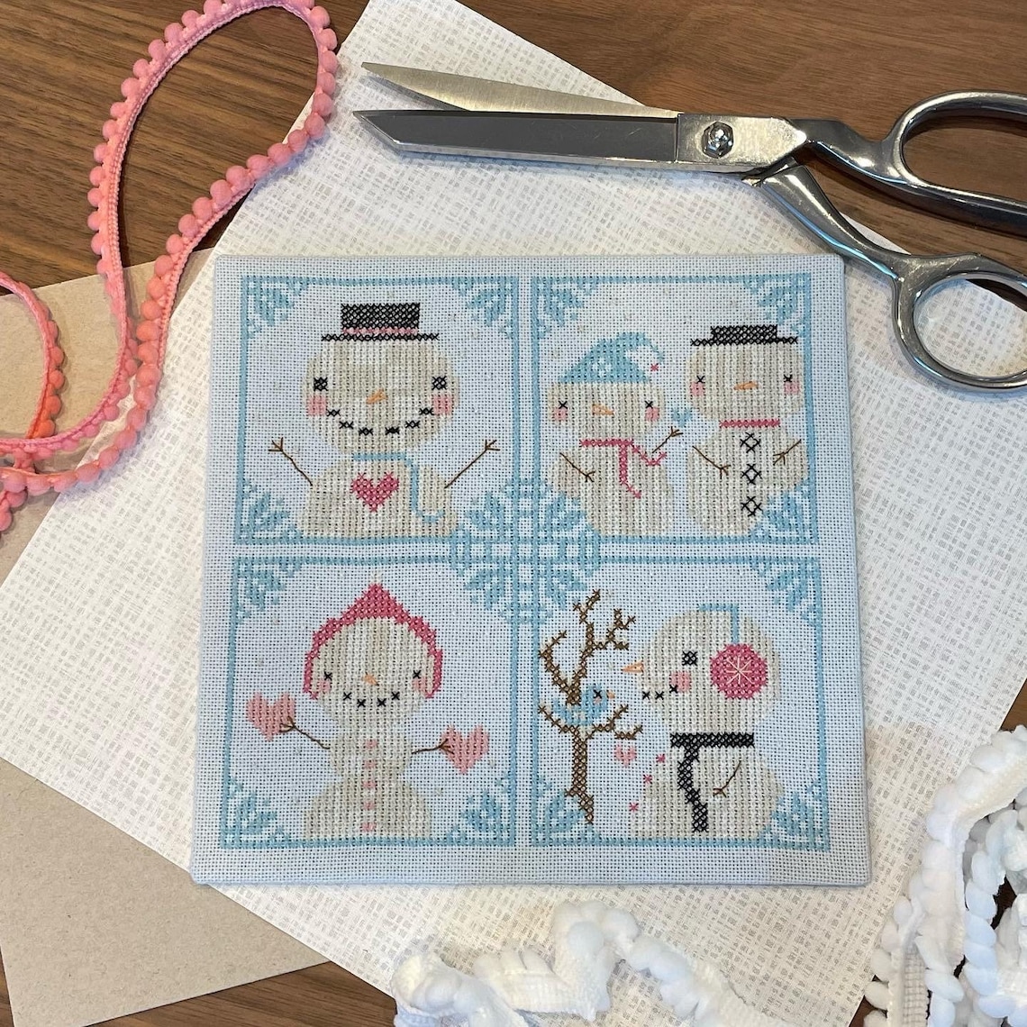 Snow Many Friends Cross Stitch Pattern PDF - Etsy