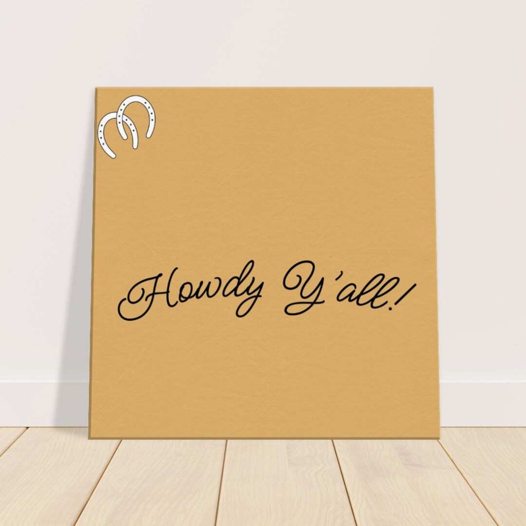 Howdy Wall Home Wall Art, Decor, Print, Country Western, Howdy, Poster ...