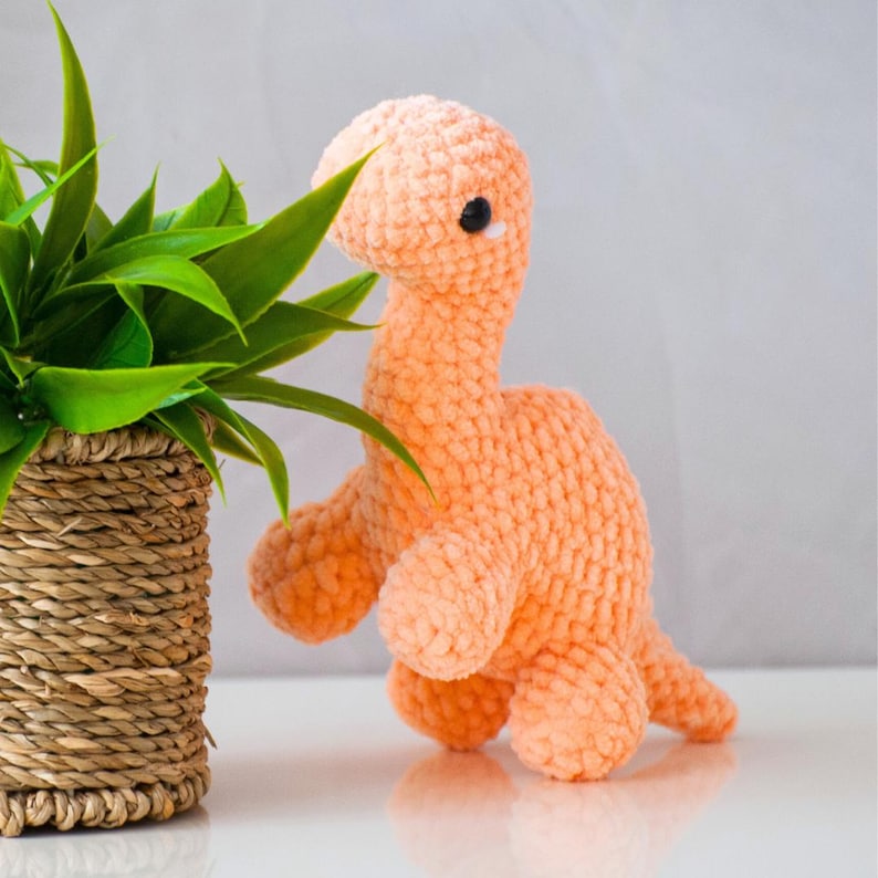 No Sew Dinosaur Crochet Pattern Bundle: 8 Amigurumi Dino PDF Tutorials ...
