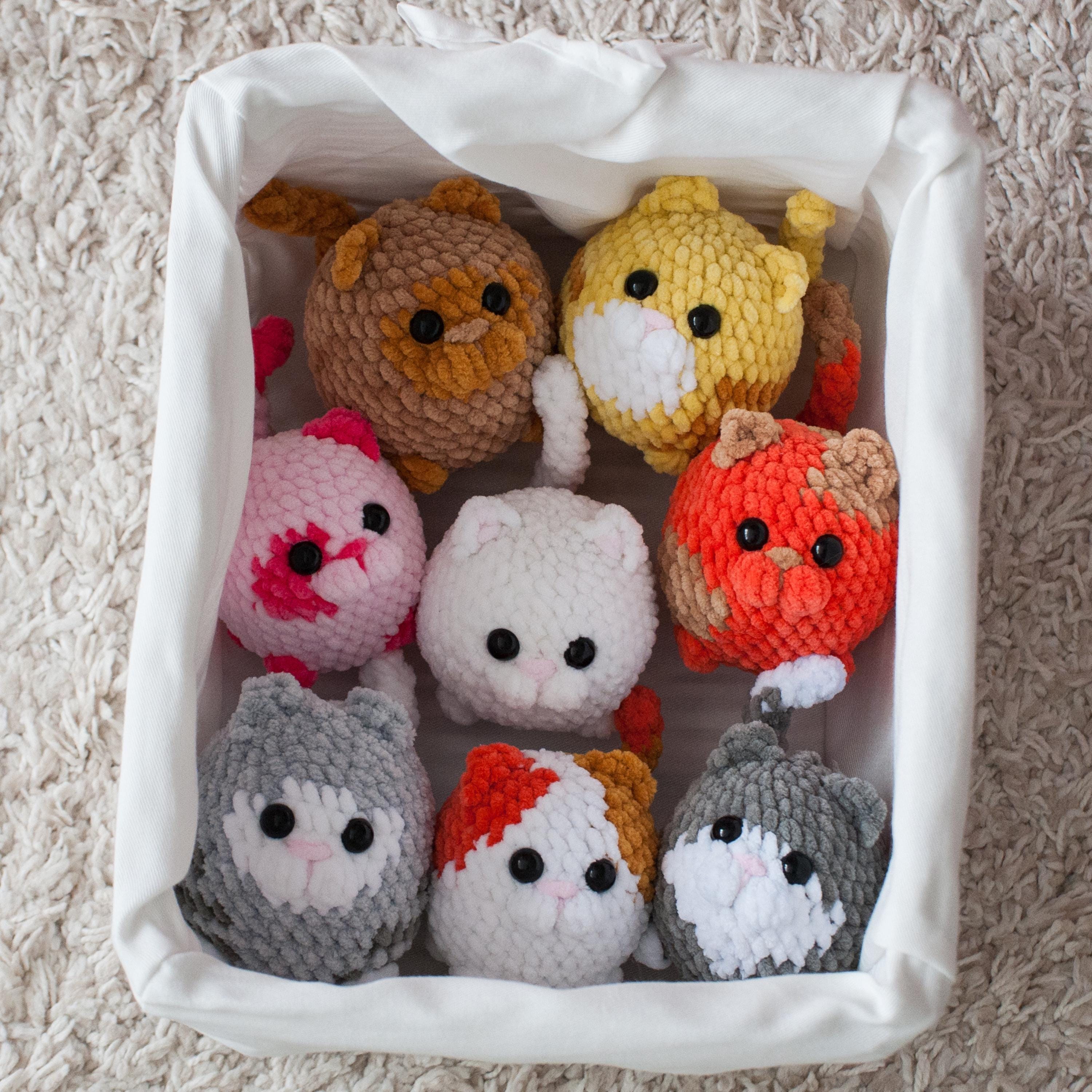 No Sew Chonky Cat Crochet Pattern: Amigurumi Plushies Bundle (PDF ...
