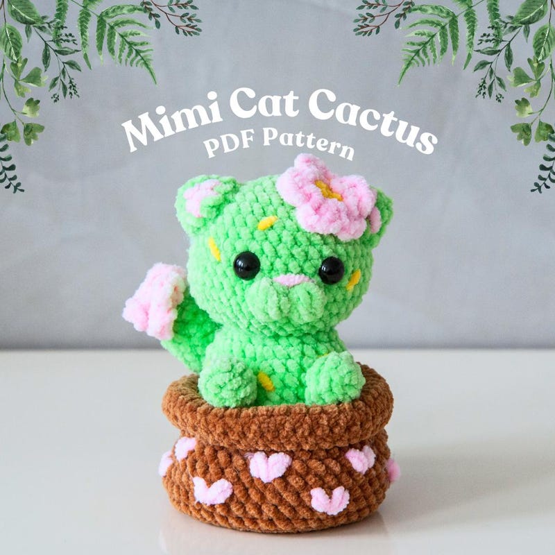 Cat Cactus - Etsy