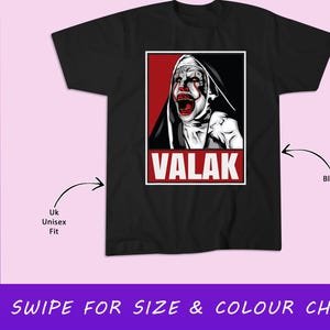 Scary Horror Valak Nun Halloween Conjuring Costume Party T-shirt ...