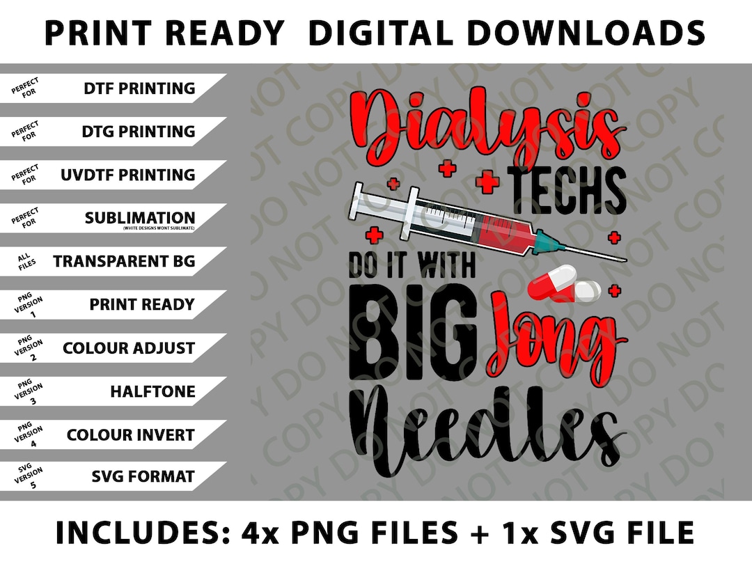 Dialysis Tech Funny Dialysis Technician Week Png Bundle, SVG Files ...