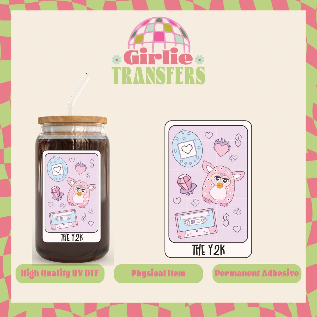 UVDTF the Y2K Decal Cup Wrap High Quality Printed in House Only Ready ...