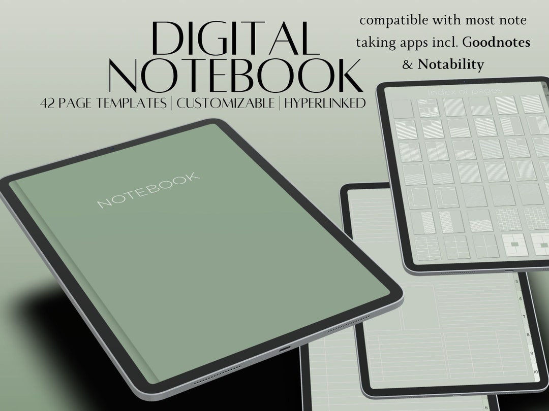 Digital Notebook | Goodnotes Notebook, Notability Notebook, Student ...