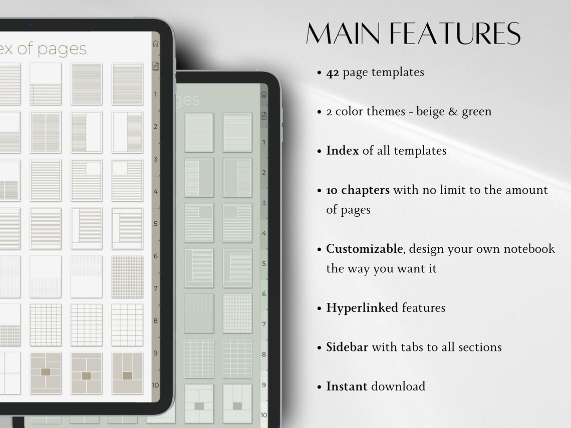 Digital Notebook Bundle | Goodnotes Notebook, Notability Notebook ...