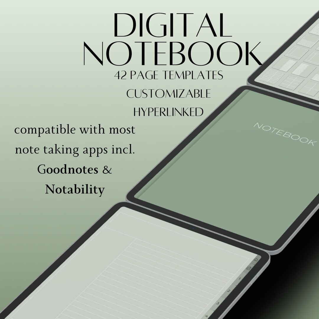 Digital Notebook | Goodnotes Notebook, Notability Notebook, Student ...