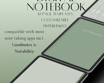 Digital Notebook | Goodnotes Notebook, Notability Notebook, Student ...