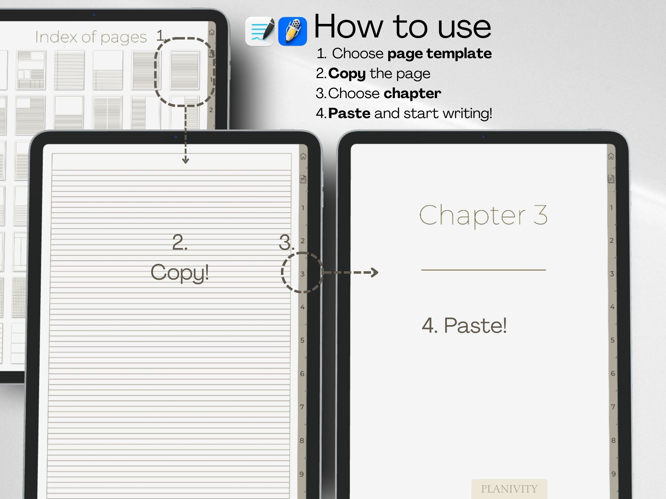 Digital Notebook Bundle Goodnotes Notebook, Notability Notebook ...