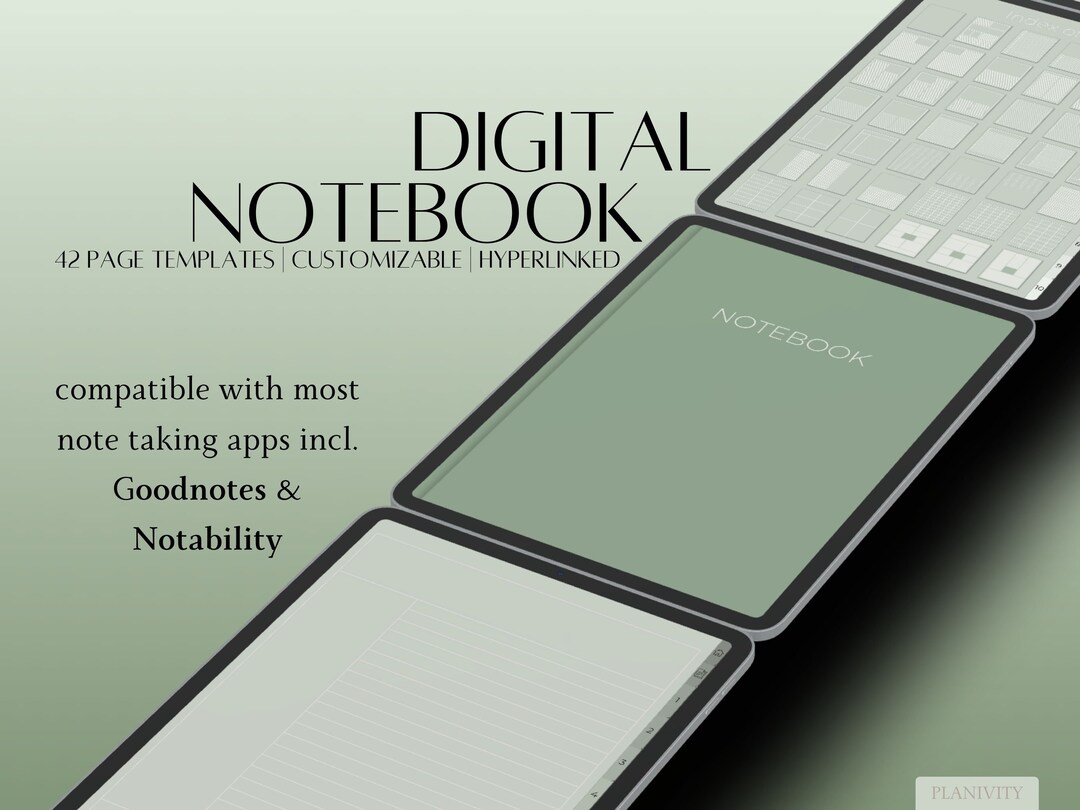Digital Notebook Goodnotes Notebook, Notability Notebook, Student ...