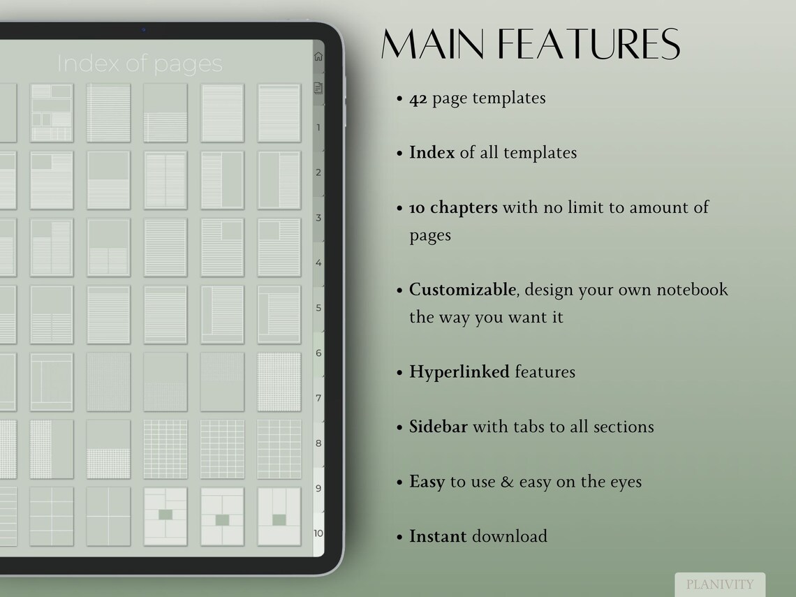 Digital Notebook | Goodnotes Notebook, Notability Notebook, Student ...