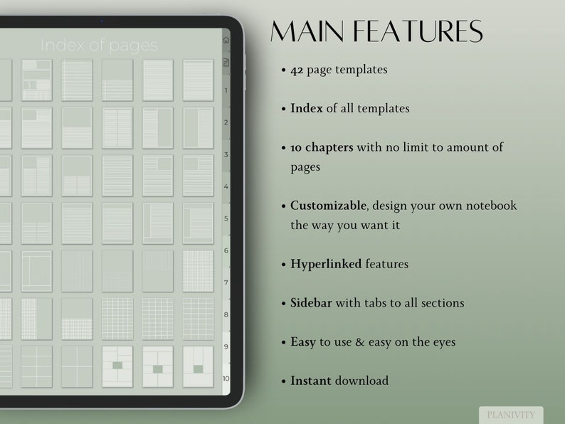 Digital Notebook | Goodnotes Notebook, Notability Notebook, Student ...