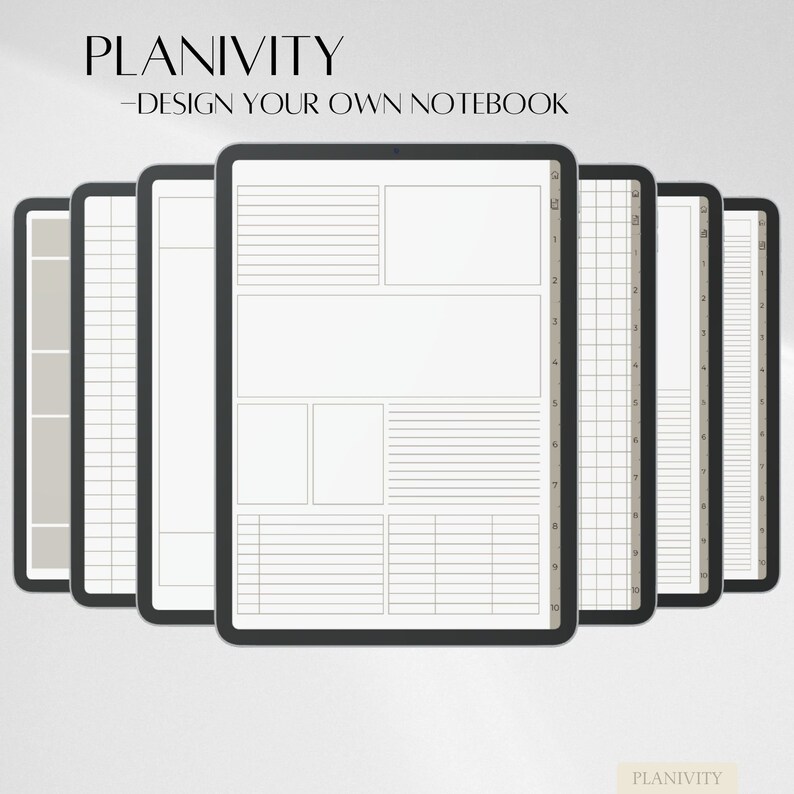 Digital Notebook Customizable Notebook, Student Notebook, iPad Notebook ...