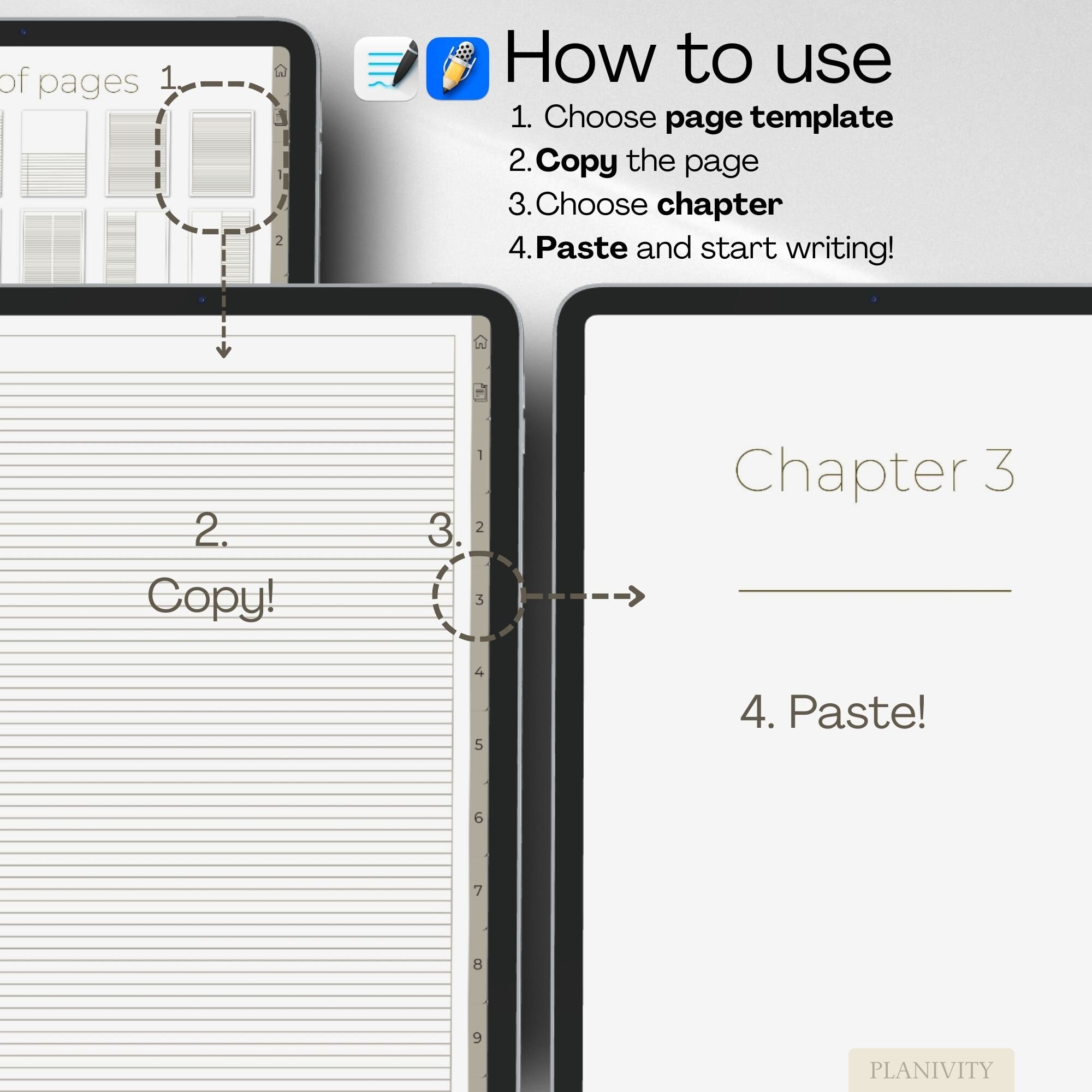 Digital Notebook | Customizable Notebook, Student Notebook, iPad ...