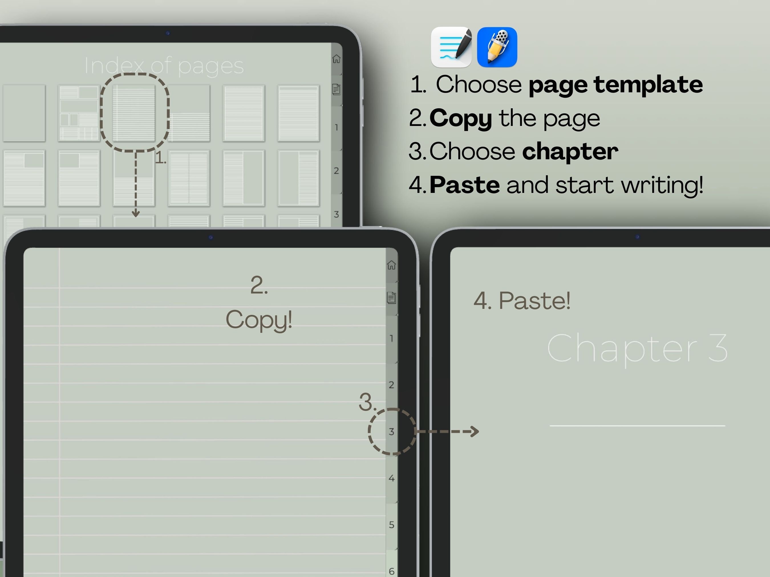 Digital Notebook | Goodnotes Notebook, Notability Notebook, Student ...