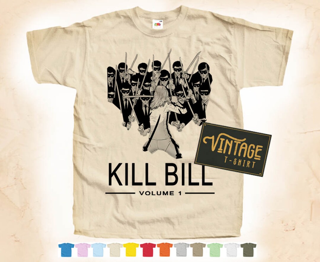 Kill Bill V3 Poster Movie Classic Vintage T Shirt 12 Colors Men's Women ...