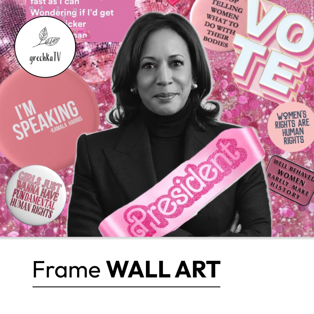 Kamala Harris Collage Feminist Political Art Print Empowering Digital ...