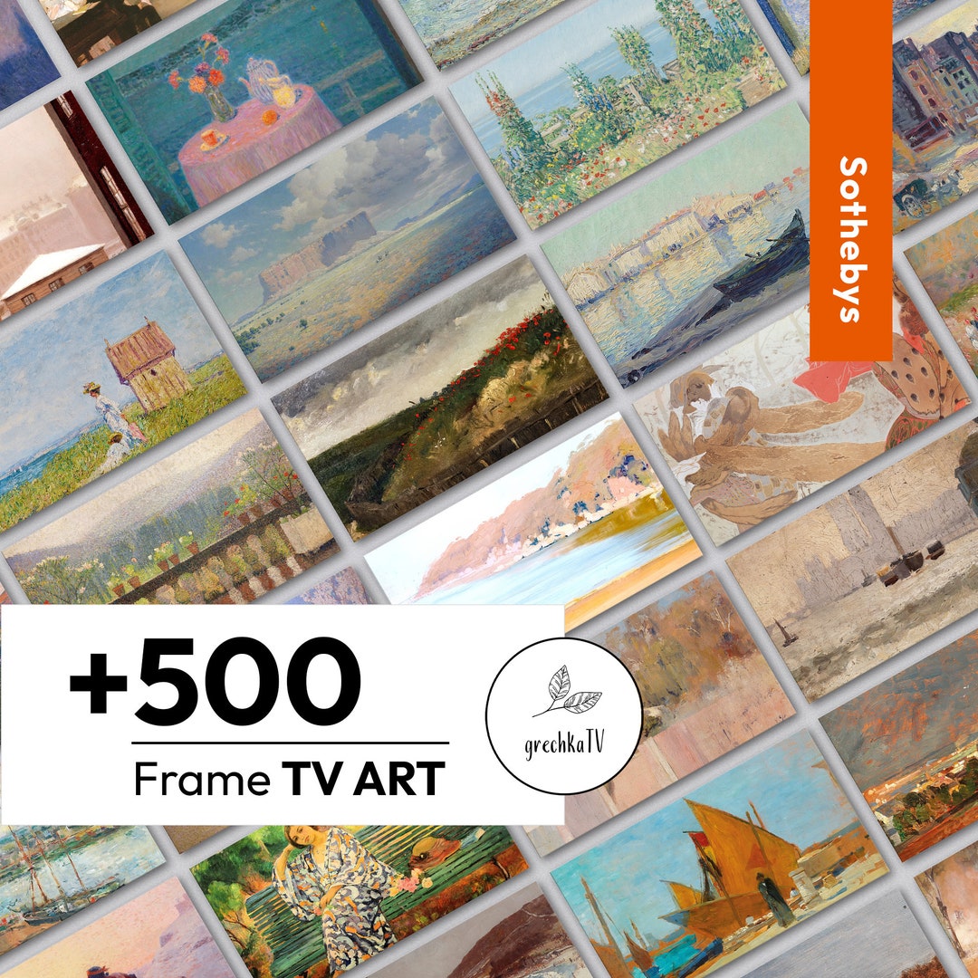 Sothebys TV Frame Set of 500 Mega Bundle Tv Frame Art Frametv Vintage ...
