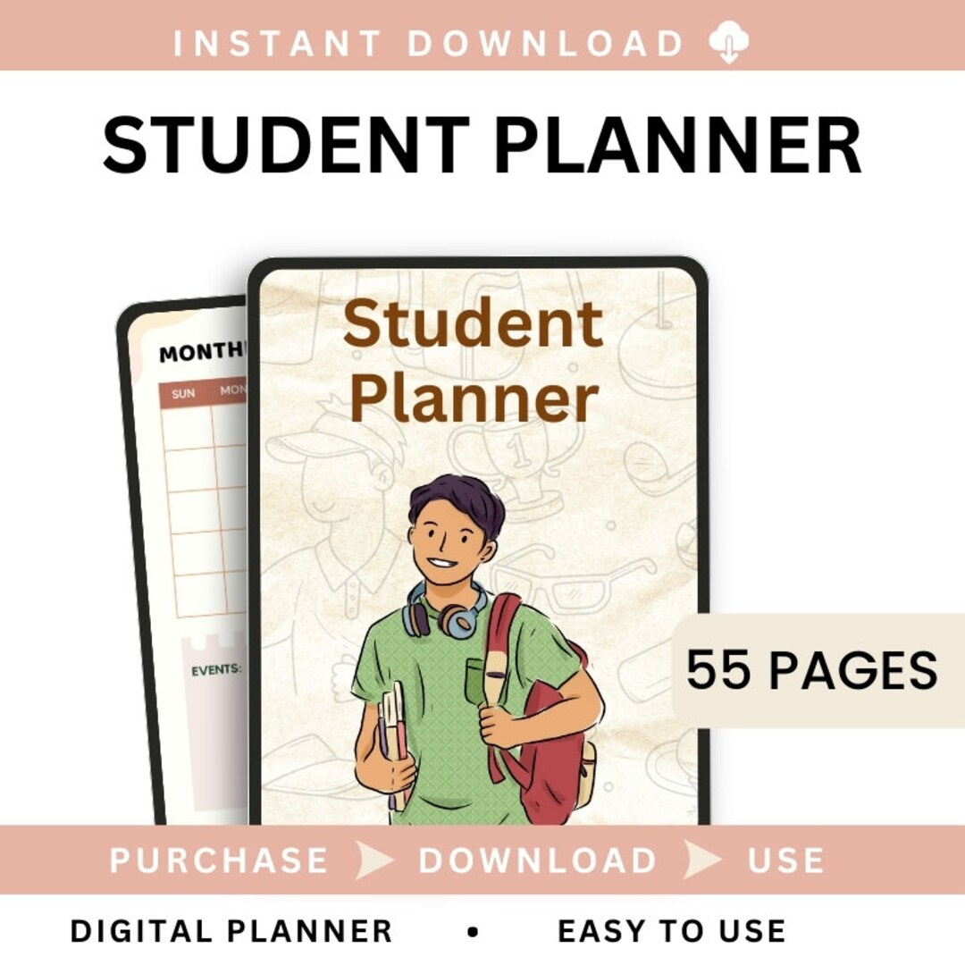Student Planner / Academic Tracker / College & School Planner ...