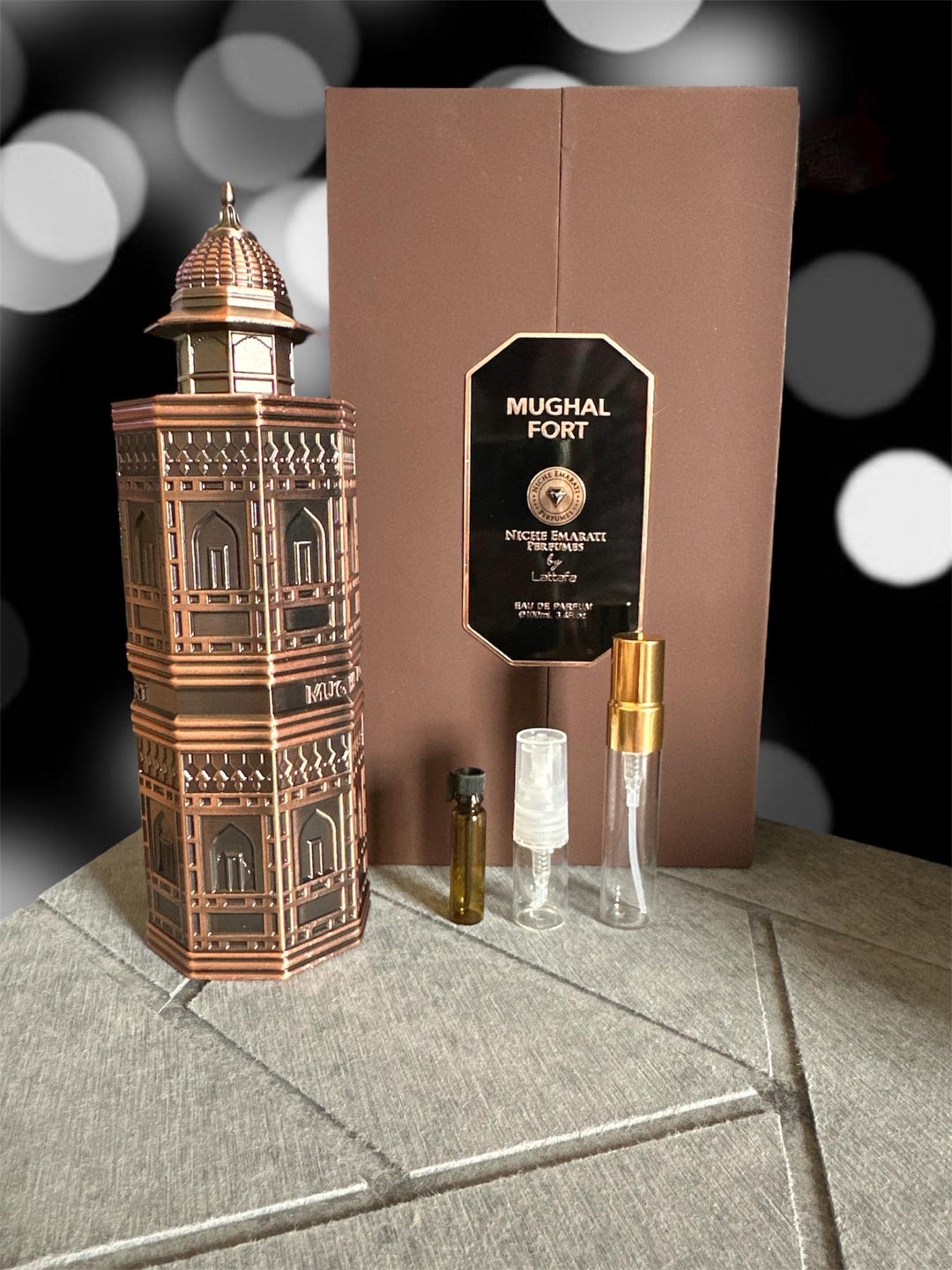 Niche Emarati Mughal Fort Perfume Sample Lattafa 1ml 2ml 5ml Decant Eau ...