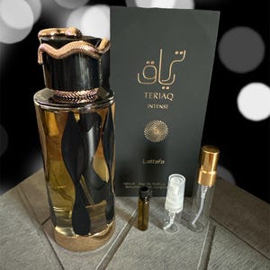 Lattafa Teriaq Intense Perfume Sample 1ml 2ml 5ml Decant Eau De Parfum ...