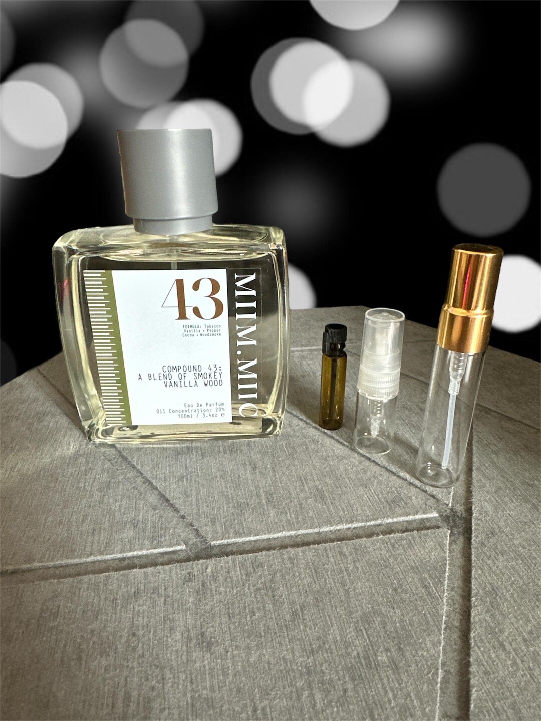 MIIM MIIC Compound 43 Smokey Vanilla Wood Sample 1ml 2ml 5ml Decant Eau De Parfum - Etsy