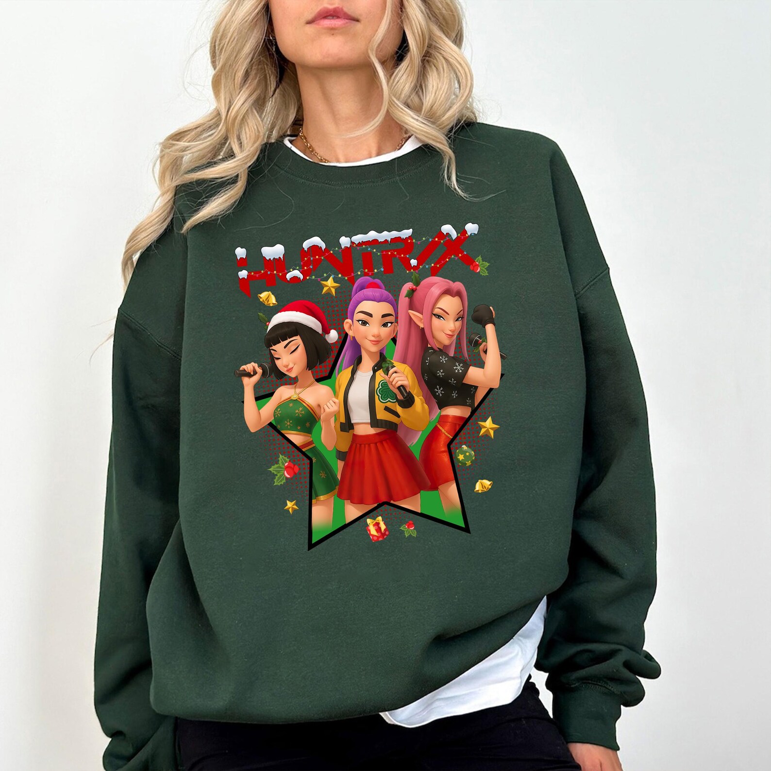 Huntrix Kpop Christmas Idol PNG, Transparent Background (digital ...