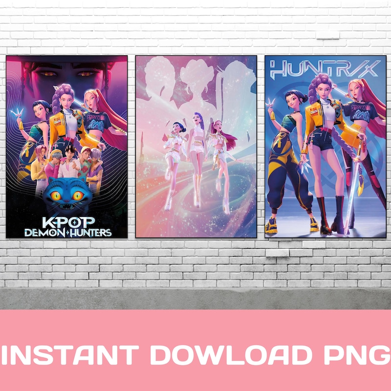 Poster kpop demon hunter - Etsy France