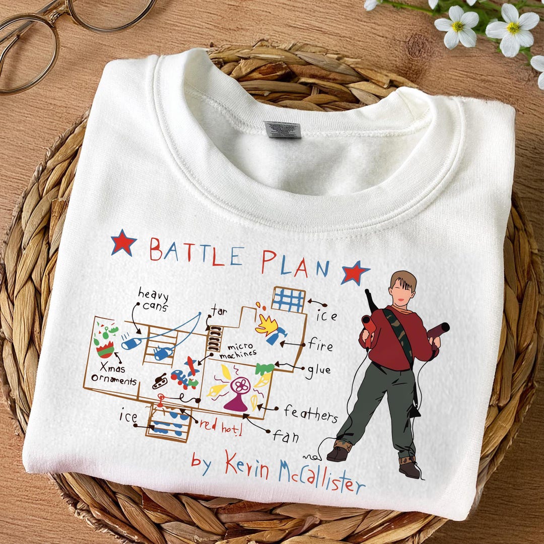 Home Alone Battle Plan PNG, Funny Christmas Movie Digital Download ...