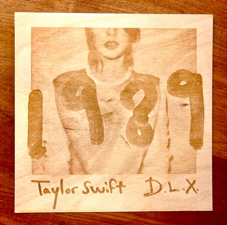 Custom Wooden Album Cover Poster / Personalized Laser Cut Music Gift ...