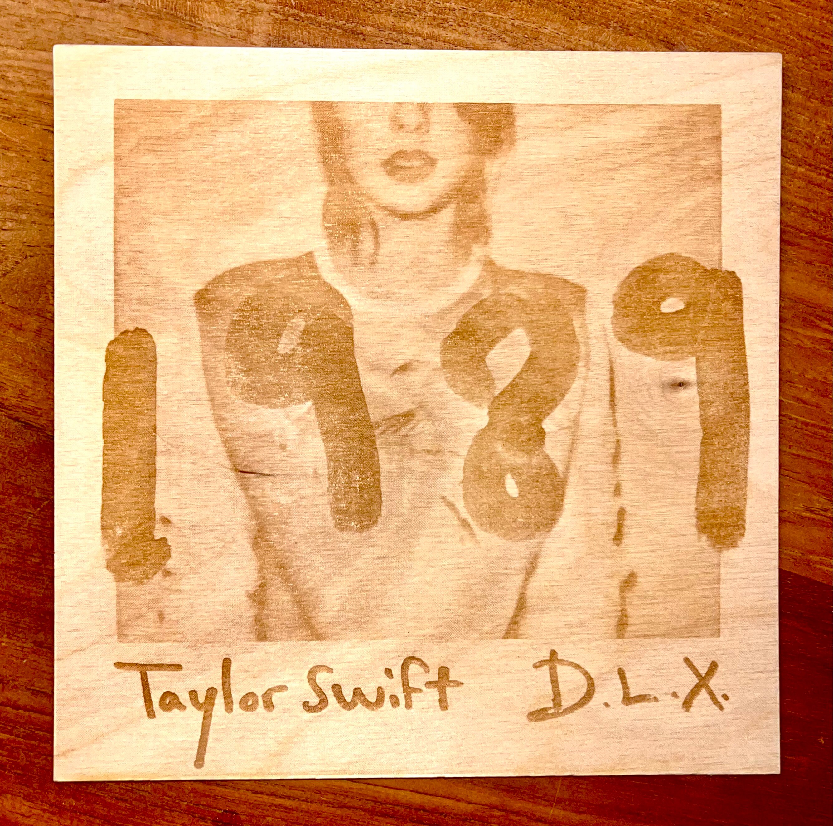 Custom Wooden Album Cover Poster / Personalized Laser Cut Music Gift ...