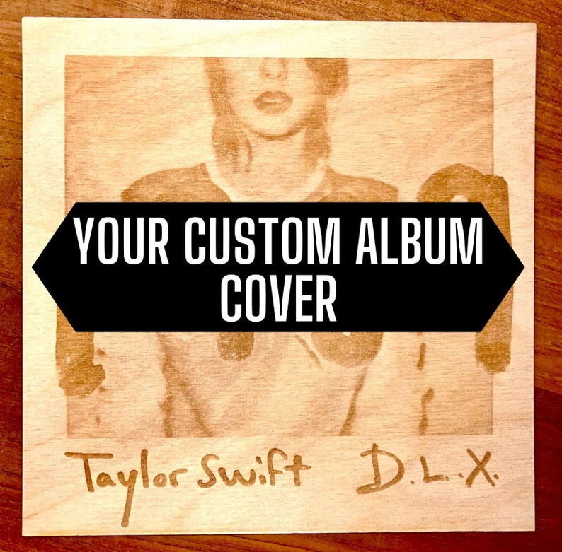 Custom Wooden Album Cover Poster / Personalized Laser Cut Music Gift ...