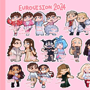 Eurovision 2024 Acrylic Charms (**PREORDER**) - Etsy