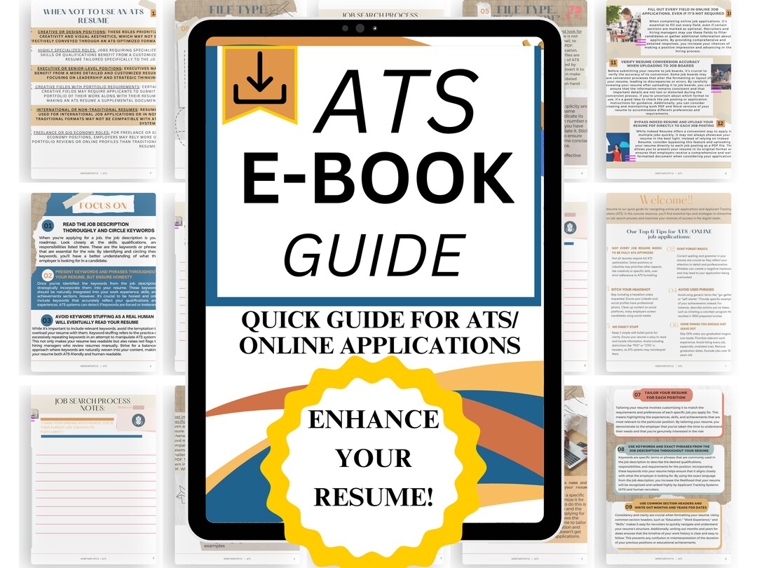 Resume ATS Ebook Guide How to Format Ats Word Google Doc Green Template ...