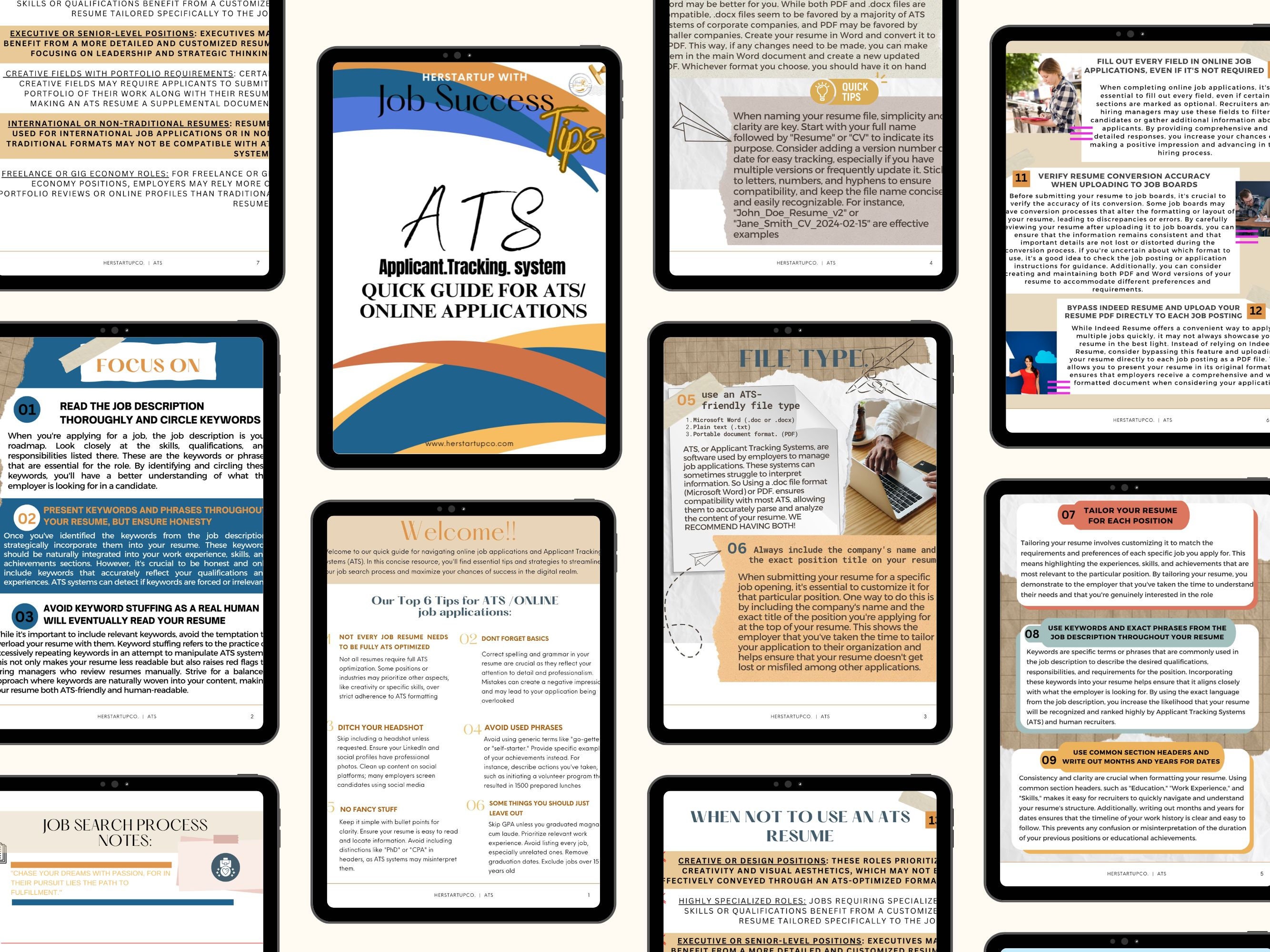 Resume ATS Ebook Guide How to Format Ats Word Google Doc Green Template ...