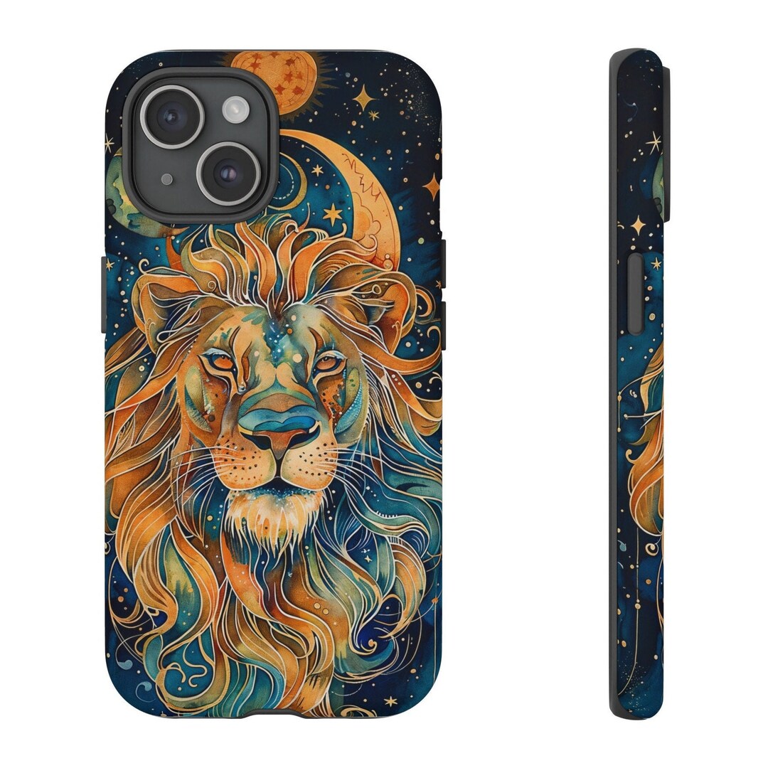 Celestial Zodiac Leo Star Sign Phone Case for iPhone 15 14 13 12 11 Pro ...