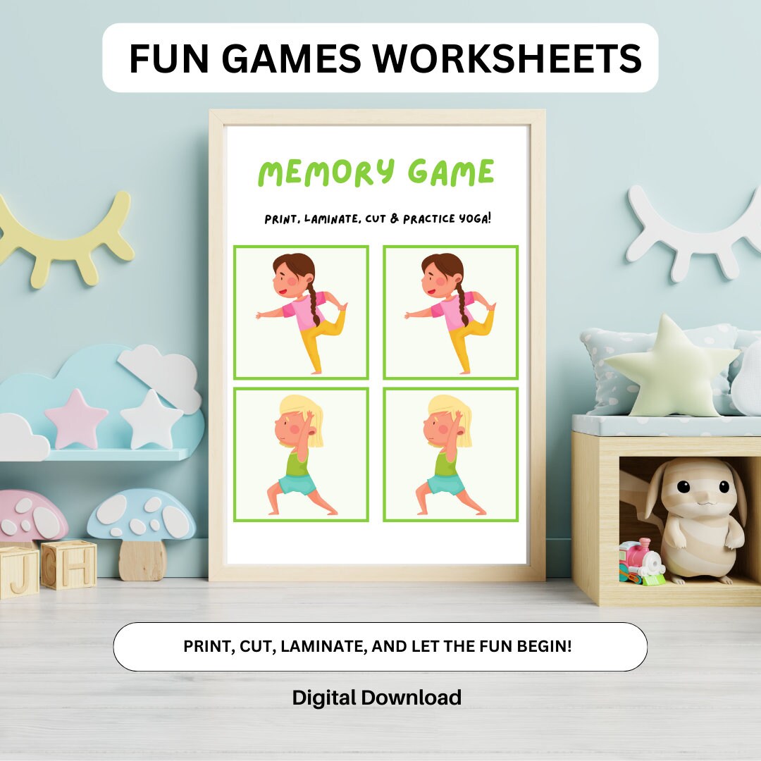 Fun Games Worksheets, Educational Games, Learning for Kids, Preschool ...