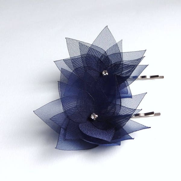 Navy Blue Hair Piece - Etsy
