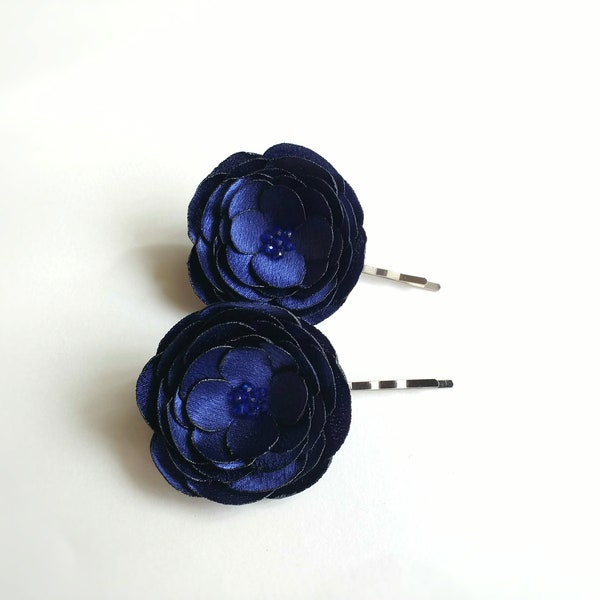 Navy Blue Hair Clip - Etsy