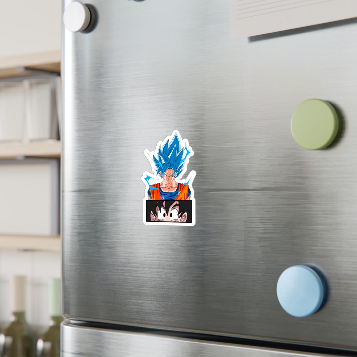 Goku Blue Saiyan-sticker - Etsy