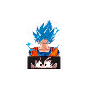 Goku Blue Saiyan-sticker - Etsy