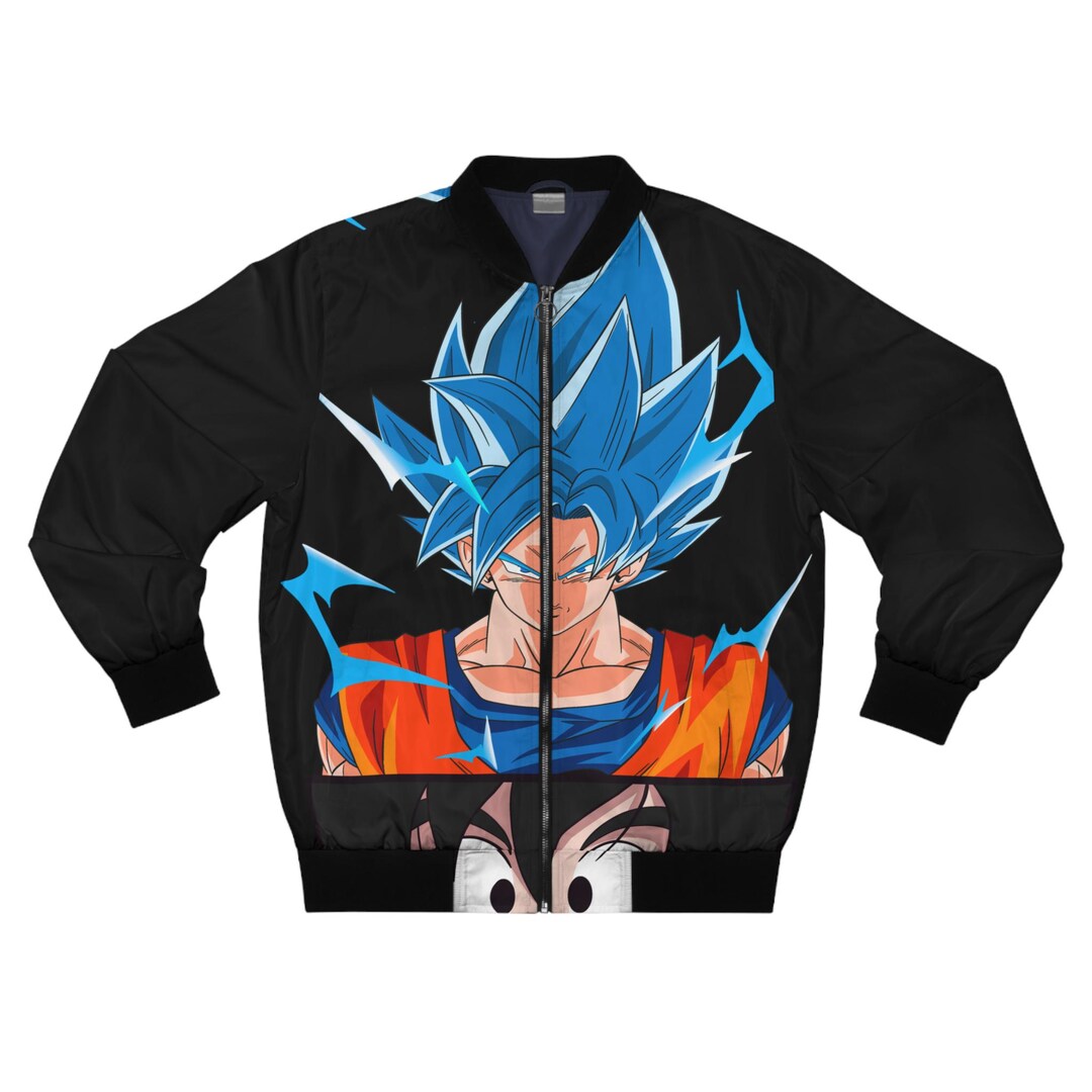Goku Blue Saiyan-bomber Jacket - Etsy
