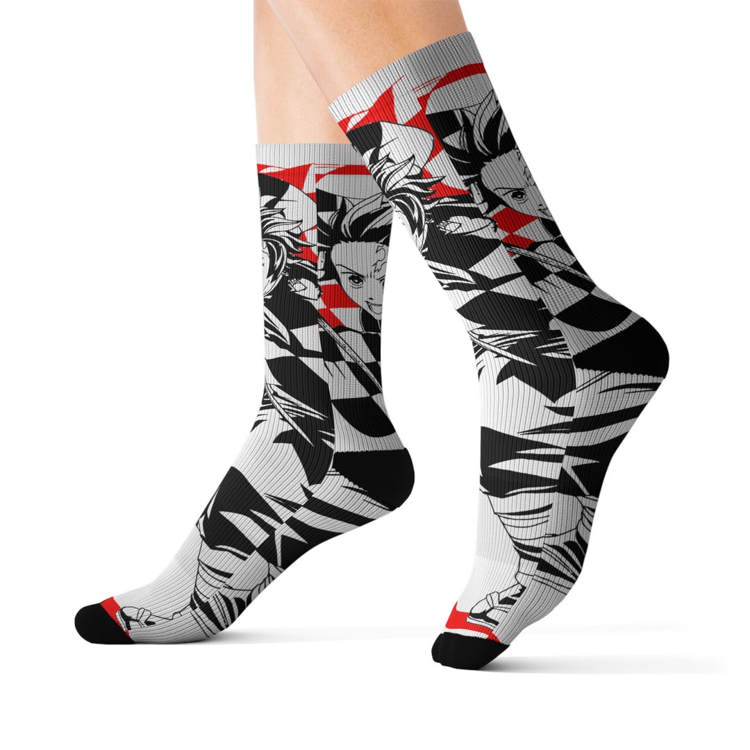 Tanjiro Kamado-socks - Etsy